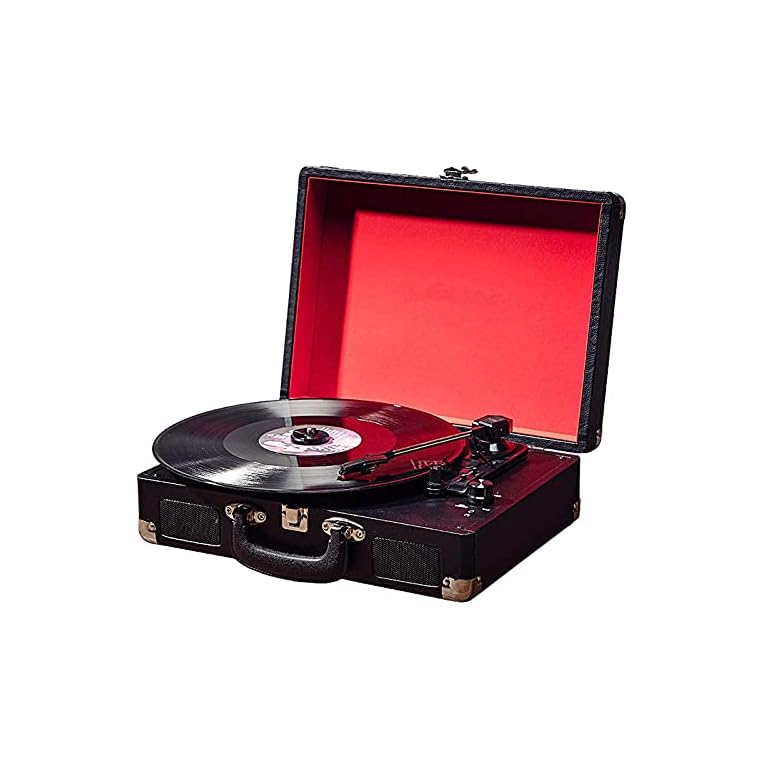 Tourne-Disque Vinyle, Tourne-Disque 3 Vitesses avec Haut-parleurs ...