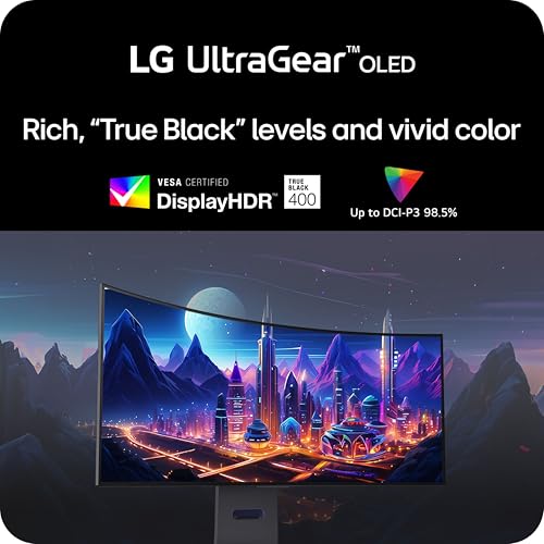 LG 39GS95QE Ultragear OLED Curved Gaming Monitor 39-Inch WQHD 800R ...