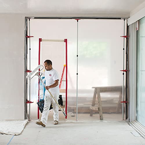 ZipWall Heavy-Duty Zipper for Dust Barriers, 2-Pack, HDAZ2, 2 Pack, Red ...