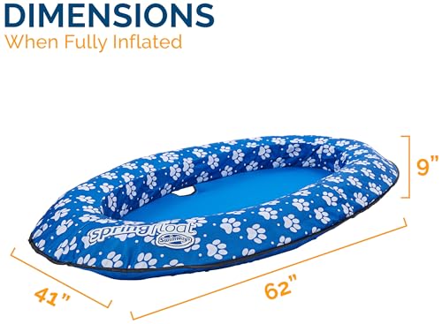 SwimWays Paddle Paws Spring Float Dog Raft, Large (65 lbs. and Up ...