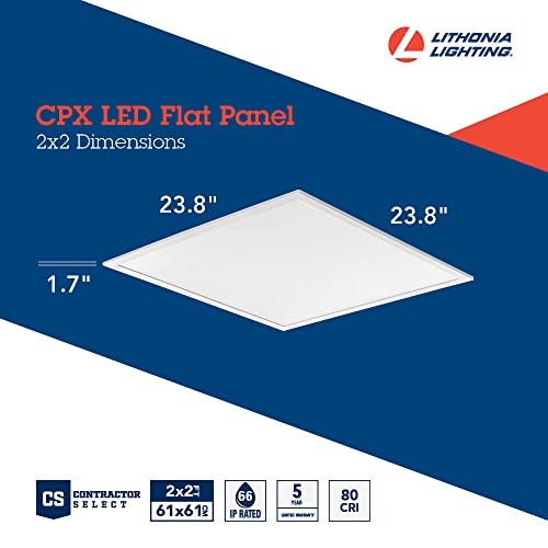 Lithonia Lighting CPX 2x2 LED Flat Panel Light, 2 Ft. x 2 Ft. LED Light ...