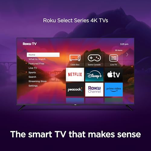 Roku Smart TV – 55-Inch Select Series 4K HDR RokuTV with Roku Enhanced ...