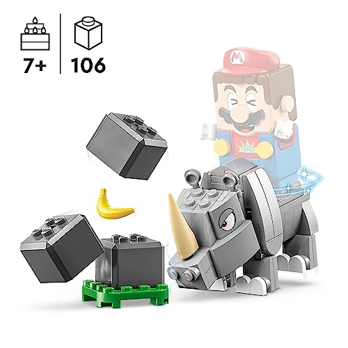 LEGO Super Mario Rambi The Rhino Expansion Set 71420, Game Inspired ...