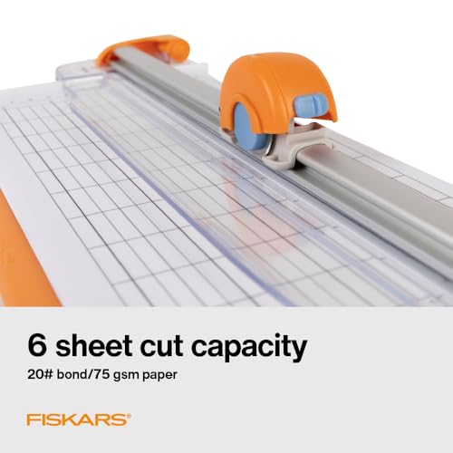 Fiskars Compact Rotary Paper Trimmer - 12" Cut Length - Portable Size ...