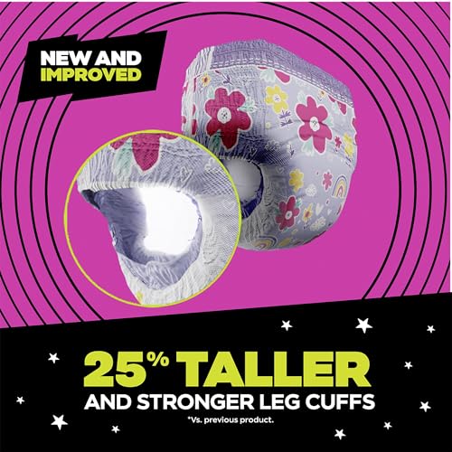 Ninjamas Girls Bedwetting Nighttime Underwear - Size L (64-95+ lbs), 11 ...