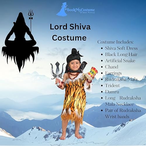 BookMyCostume Lord Shiva Shankar Bhagwan Hindu God Kids & Adults Fancy ...