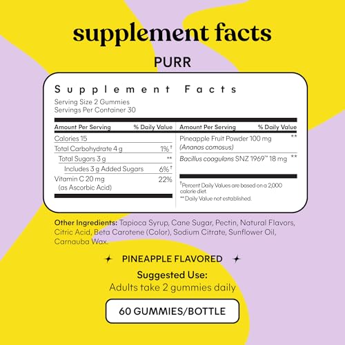 Lemme Purr Vaginal Probiotic Gummies for Women - Balanced pH, Healthy ...