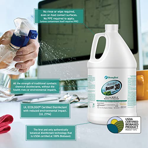 Benefect Botanical Decon 30 Disinfectant Cleaner - All Natural Formula ...