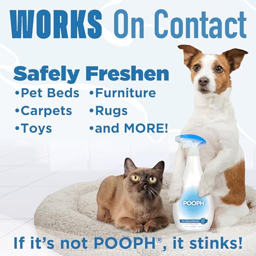 Pooph Pet Odor Eliminator, 20oz Spray - Dismantles Odors on a Molecular ...