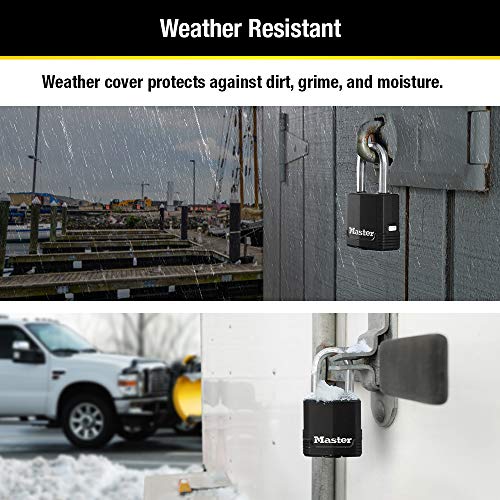 Master Lock Magnum Heavy Duty Outdoor Padlock with Key, Weather ...