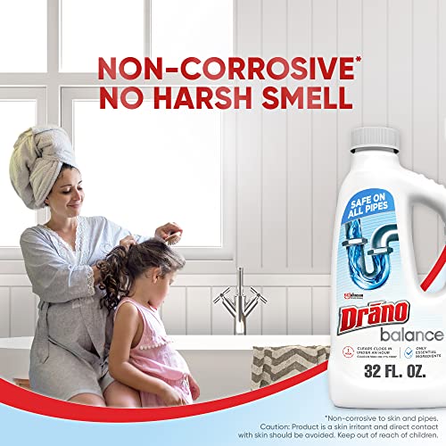 Drano Balance Drain Clog Remover and Cleaner, Non-Corrosive Formula ...
