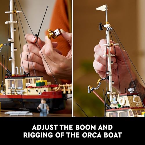 LEGO Ideas Jaws Set - Diorama Kit for Fans of The Classic Movie - Shark ...