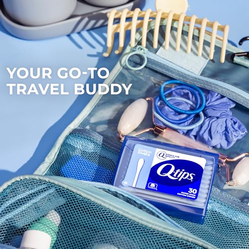 Q-tips Swabs Travel Pack,30 Count, Pack of 1 blue Deals and Price ...