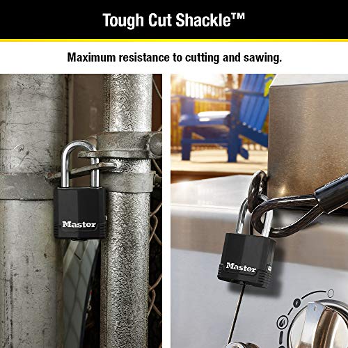 Master Lock Magnum Heavy Duty Outdoor Padlock with Key, Weather ...