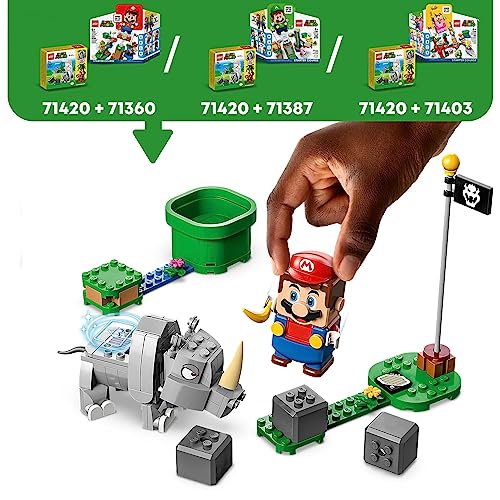LEGO Super Mario Rambi The Rhino Expansion Set 71420, Game Inspired ...