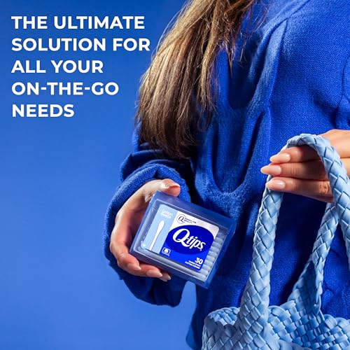 Q-tips Swabs Travel Pack,30 Count, Pack of 1 blue Deals and Price ...