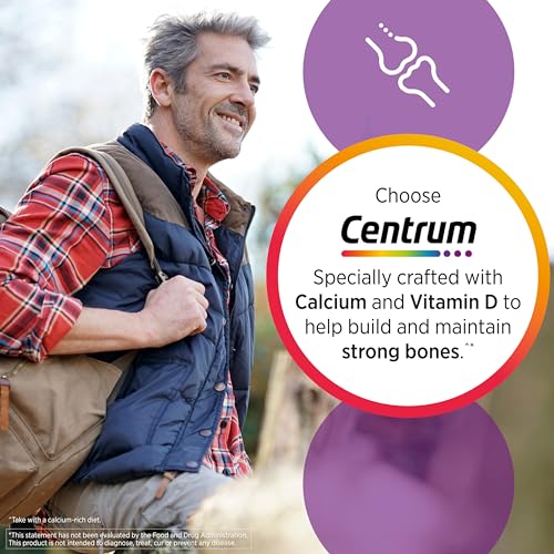 Centrum Silver Multivitamin for Men 50 Plus, Multimineral Supplement ...